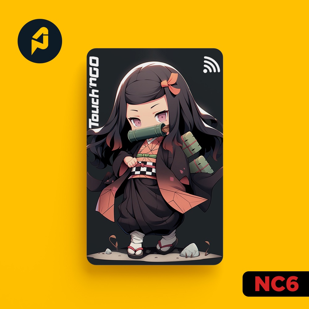 Nezuko Chibi - Touch n Go NFC Sticker Skin Cover (Waterproof, High ...