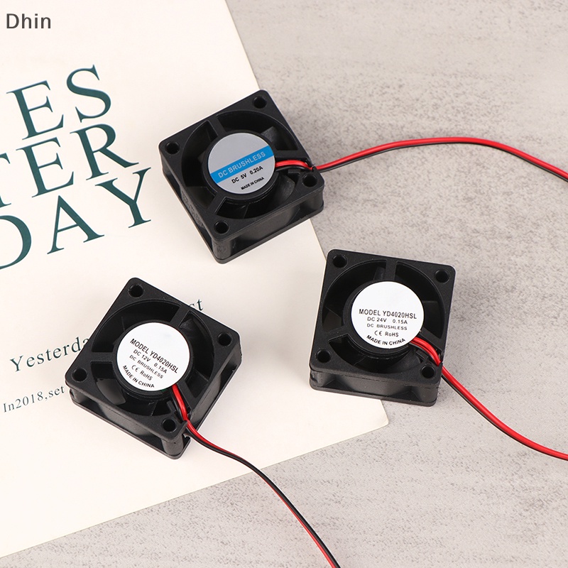 [Dhin] C 5V/12V/24V Computer CPU Cooler Mini Cooling Fan 40MM Small Exhaust Fan COD | Shopee ...