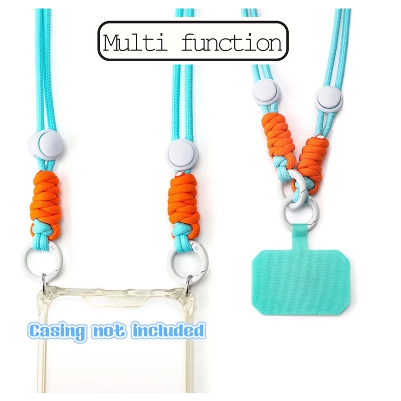 Necklace HandPhone Lanyard Nylon Patch Crossbody Neck Clip Snap Hanging ...