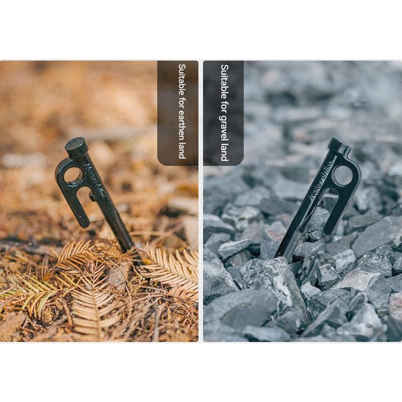Naturehike Outdoor Cast Steel Ground Nails 20-30cm Ultra-Light Solid ...