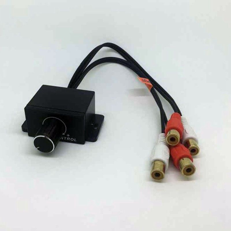Universal Home Car Audio Amplifier Bass RCA Gain Level Volume Control ...
