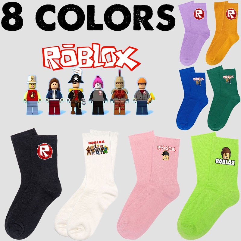 Anime Roblox Socks Men Fashion Mid-Tube Socks Women Leg Warmers Student ...