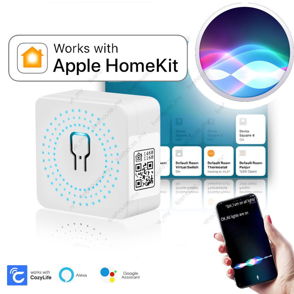 16A Homekit Wifi Smart Switch 2-way Control Switch Mini Smart Breaker ...