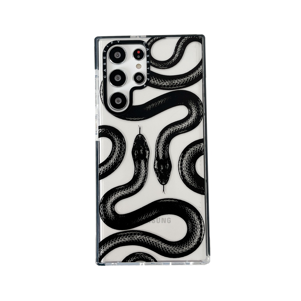 Black Snake Casetify Soft Clear Phone Case Casing for Samsung Galaxy ...