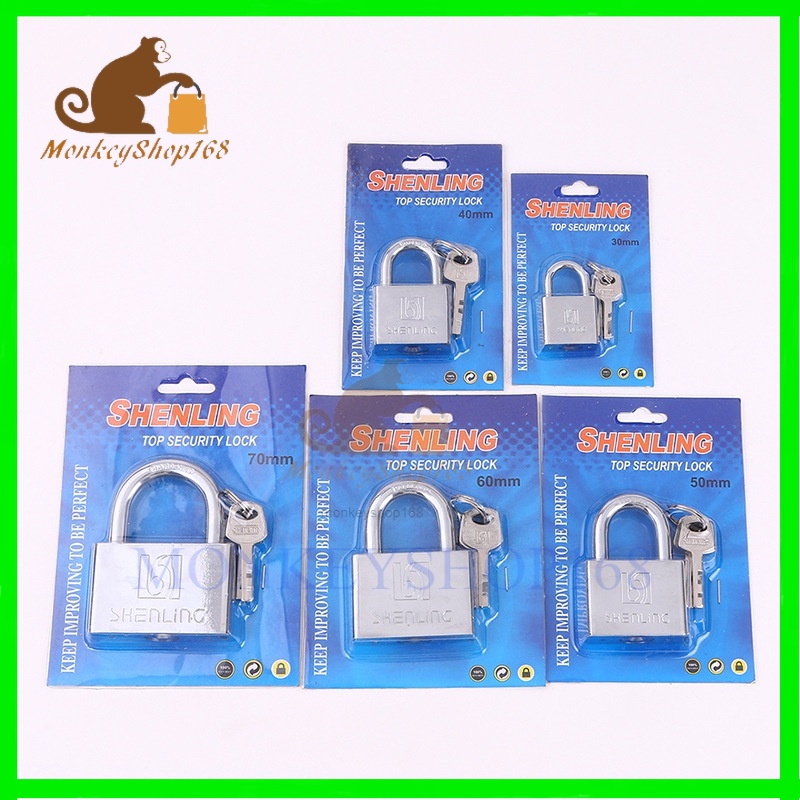 Security Pad Lock 30mm 40mm 50mm 60mm Blue Card / Red Card Shenling ...