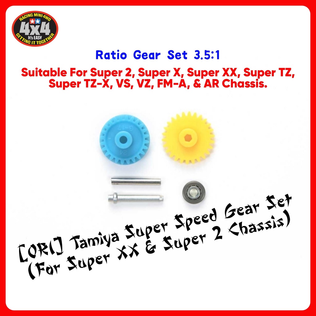 [ORI] Tamiya Super Speed Gear Set (For Super XX & Super 2 Chassis ...