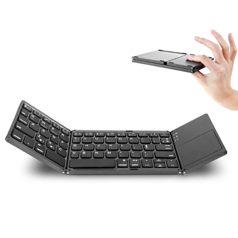 Akita Touchscreen Folding Wireless Bluetooth Keyboard/Portable Keyboard ...
