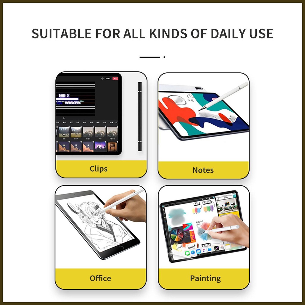 Luxury Capacitive Stylus Pen Active Electric Pen for Tablets Phone ...