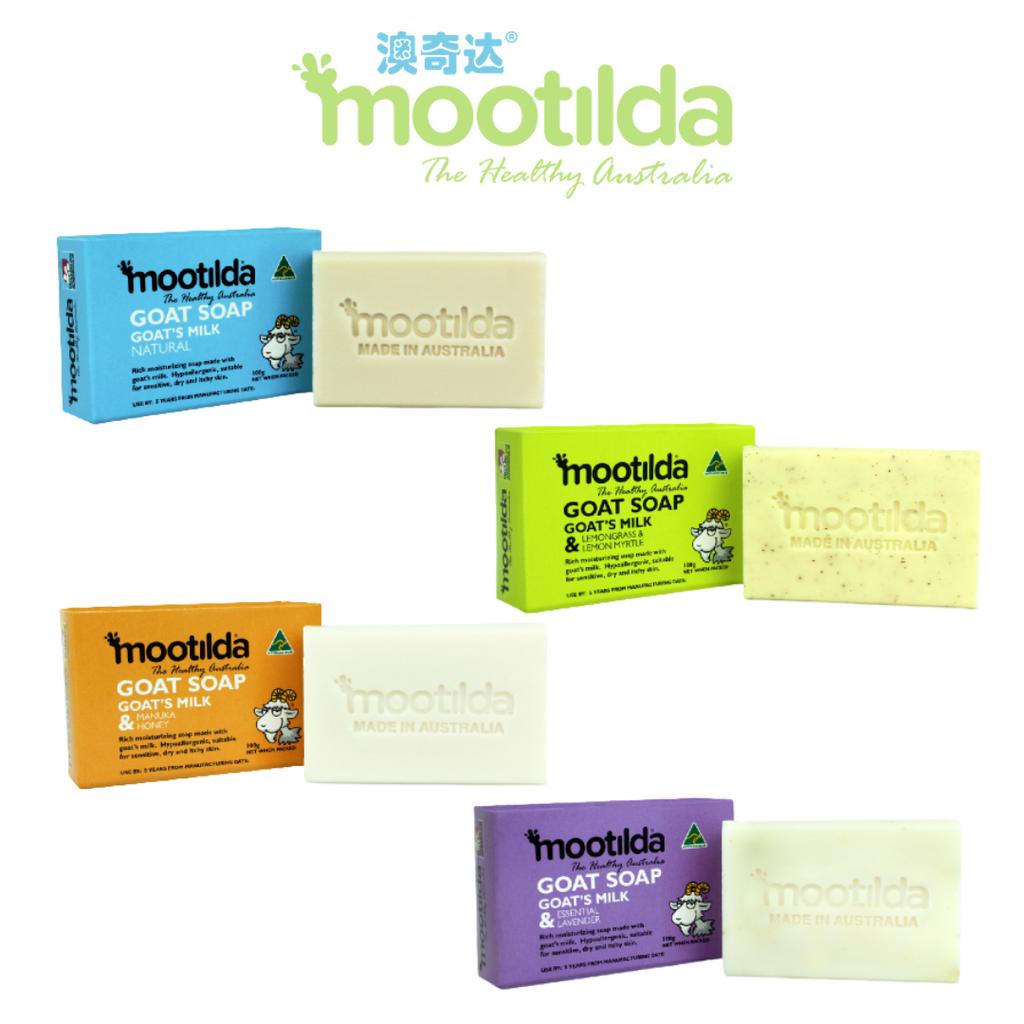 MOOTILDA GOAT'S MILK SOAP BAR 100G ( NATURAL / LAVENDER / LEMONGRASS ...