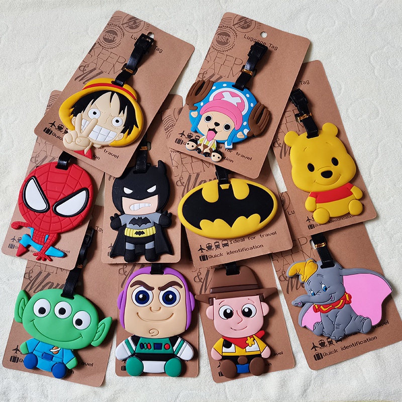 Cartoon Cartoon Tom Red Car Batman Luffy Luggage Tag Suitcase Luggage ...