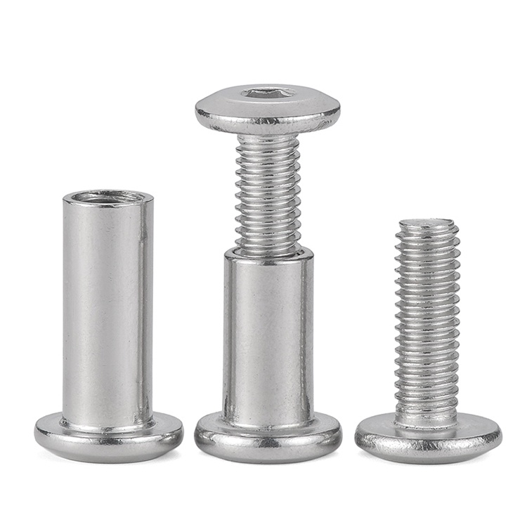 [MX1] 304 Stainless Steel Hexagon Socket Female Pair Lock Screw Butt ...