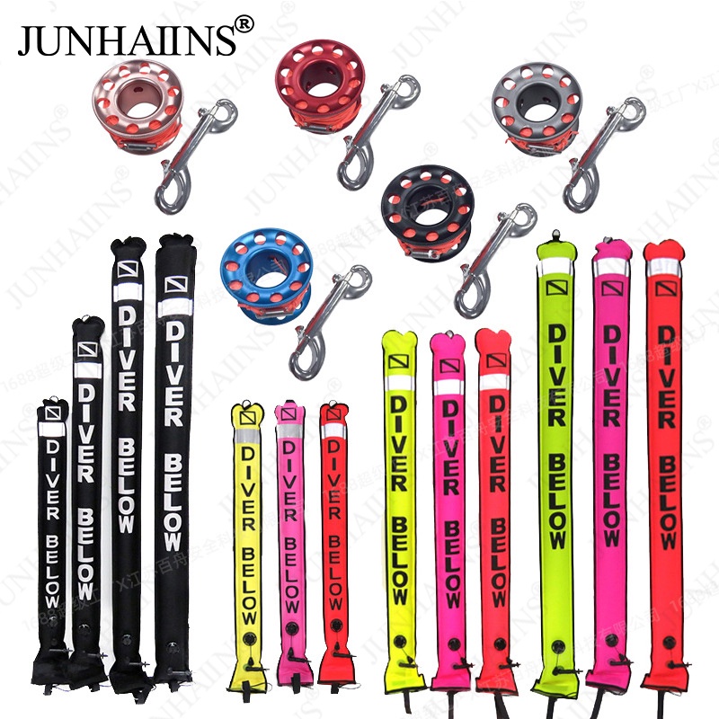 JUNHAI INS(COD)18CM*180CM Scuba Diving Surface Marker Buoy SMB ...