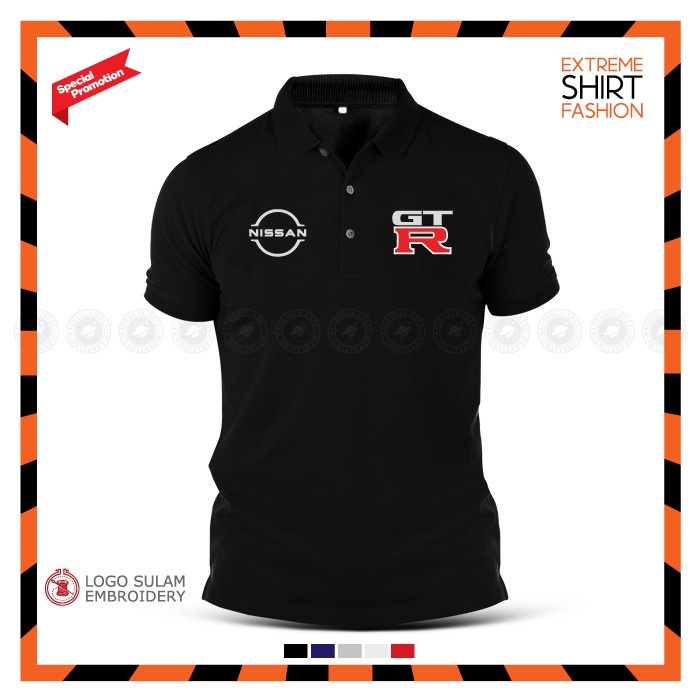 Premium Polo New Nissan Design GTR Skyline V-Spec R35 R34 Baju T-Shirt ...