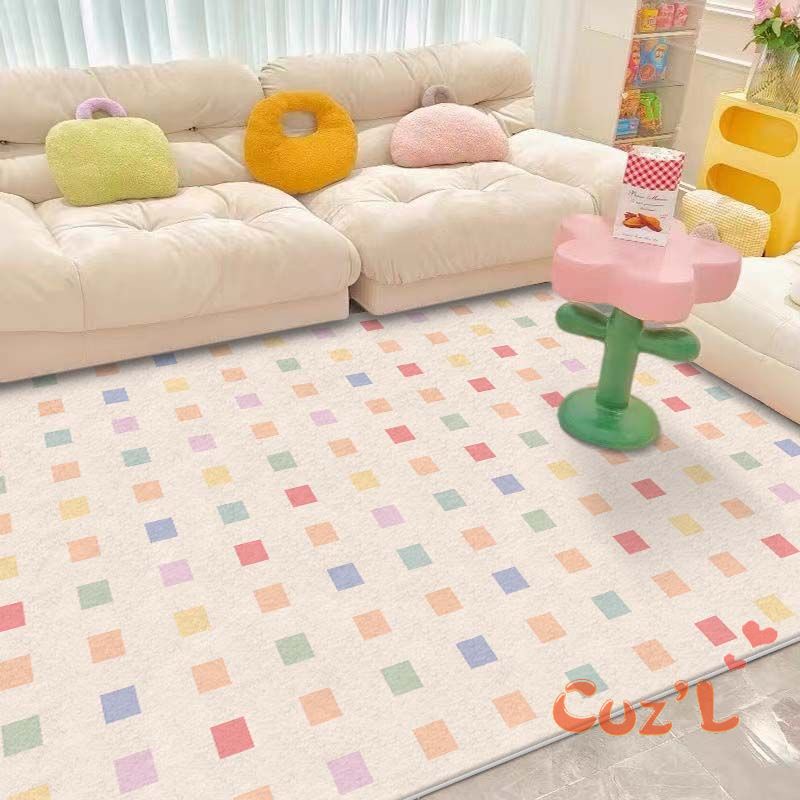 Cute Imitation Cashmere Carpet Girl Heart Bedroom Bedside Blanket ...