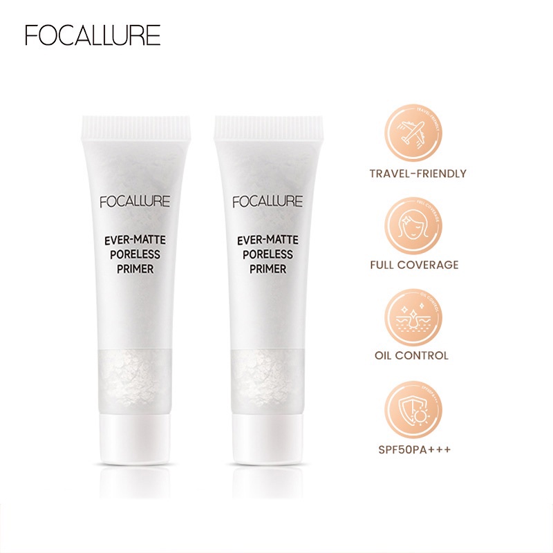 FOCALLURE FA268 Ever-Matte Poreless Primer Travel Size Auto Focus ...