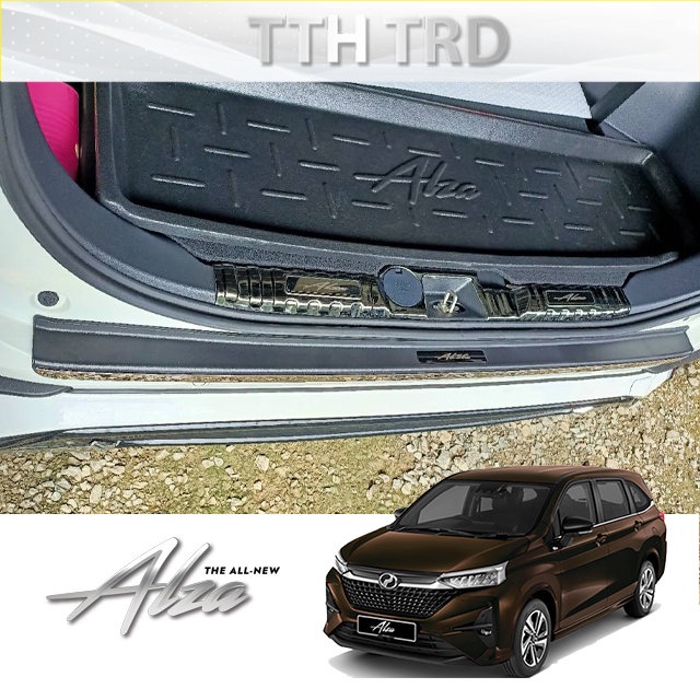 HC CARGO Perodua ARUZ 3D Bumper Pad Rear Bumper Guard with Chrome ...