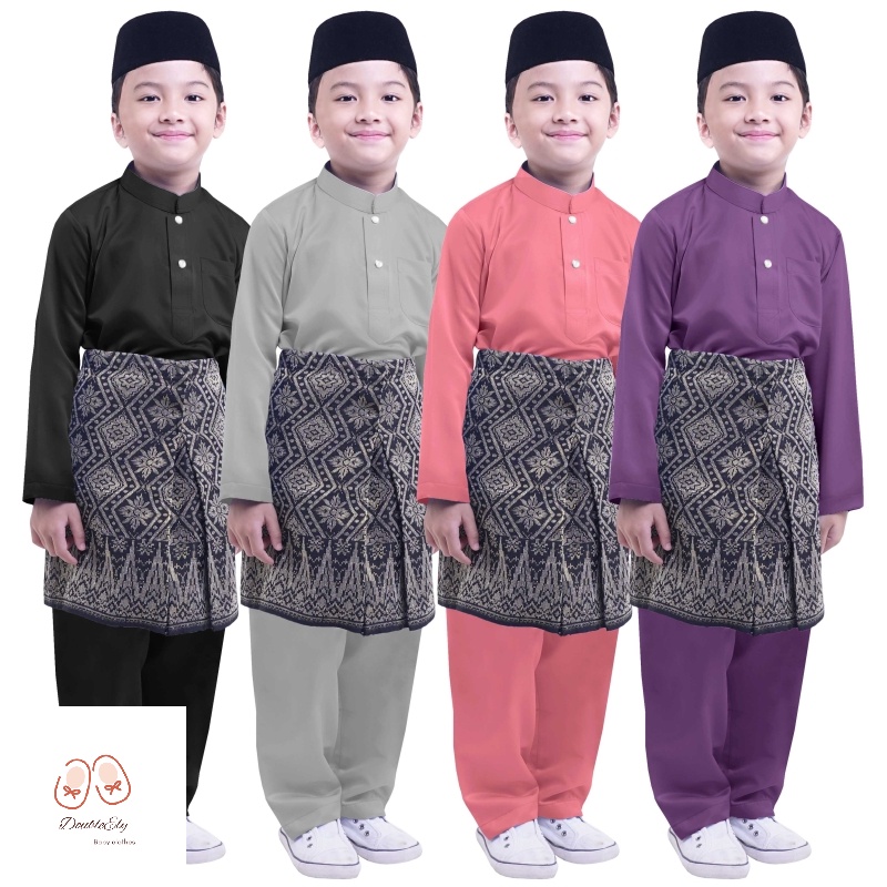 (DE) Baju Raya Baju Melayu AULAD EXCLUSIVE Kids (1Y-12Y) - 6 Colors ...
