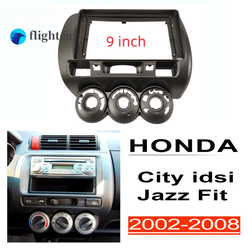 Flightcar 9inch Car Android Head Unit 2din Frame Fascia HONDA Jazz City ...