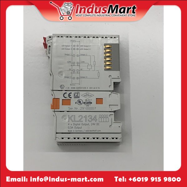 [Refurbish] BECKHOFF KL2134 (24VDC) 4-CHANNEL DIGITAL OUTPUT TERMINAL ...