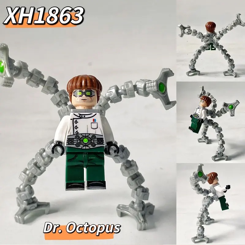 Dr Octopus Mini Building Block Bricks Figures Children's Educational ...
