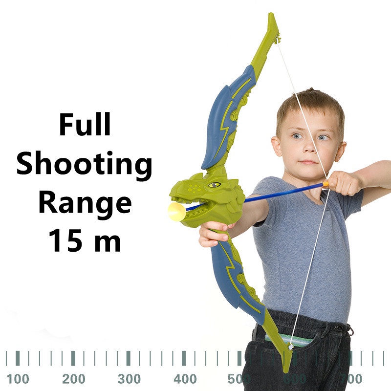 702 Dinosaur Archery Kid Arrow Bow Toy Traditional Game Set | Shopee ...