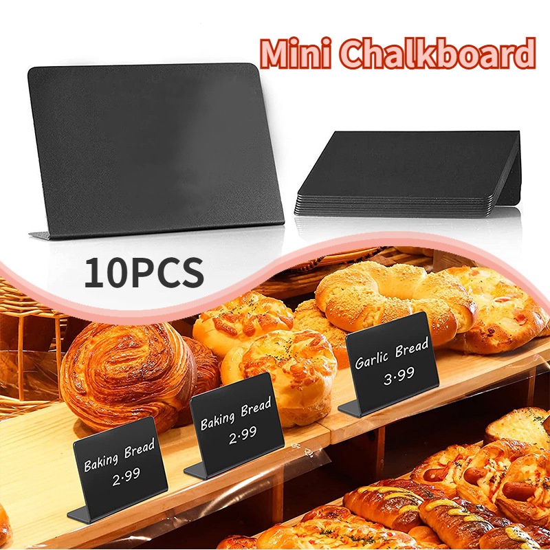 10PCS Mini Chalkboard Price Tag Holder Buffet Tags Food Label ...