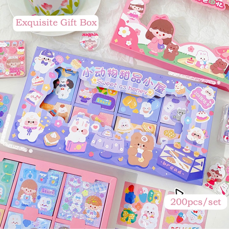 200 Sheets Of Waterproof Stickers MOMO Sauce Guka Sticker Set Cartoon ...