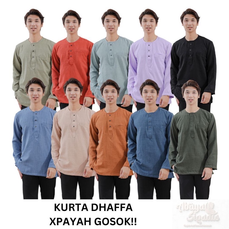 27/3/23/ KURTA DHAFFA |KURTA TANPA GOSOK KURTA IRONLESS | X KEDUT ...