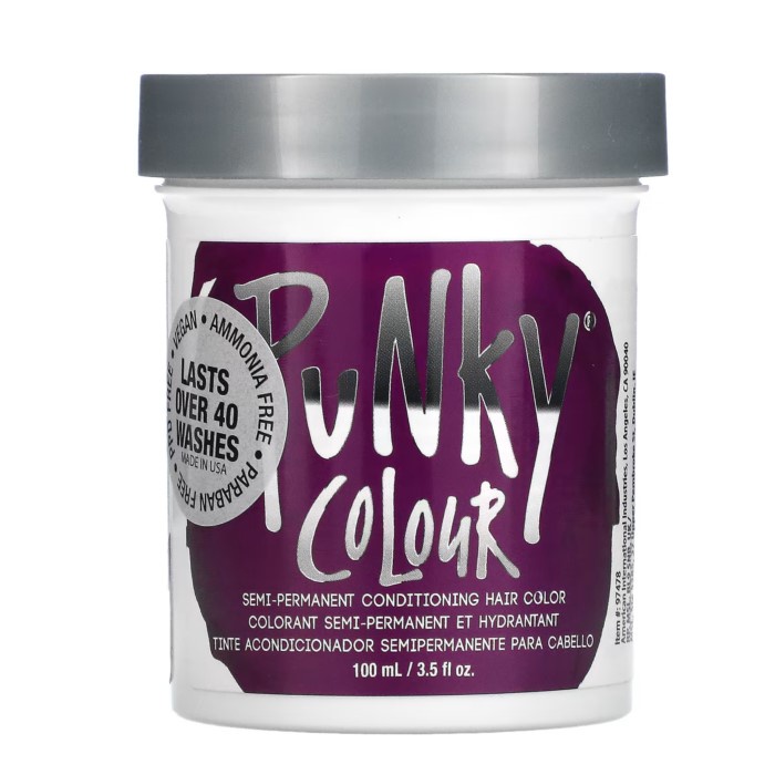 Punky Colour, Semi-Permanent Conditioning Hair Color, Purple, 3.5 fl oz ...