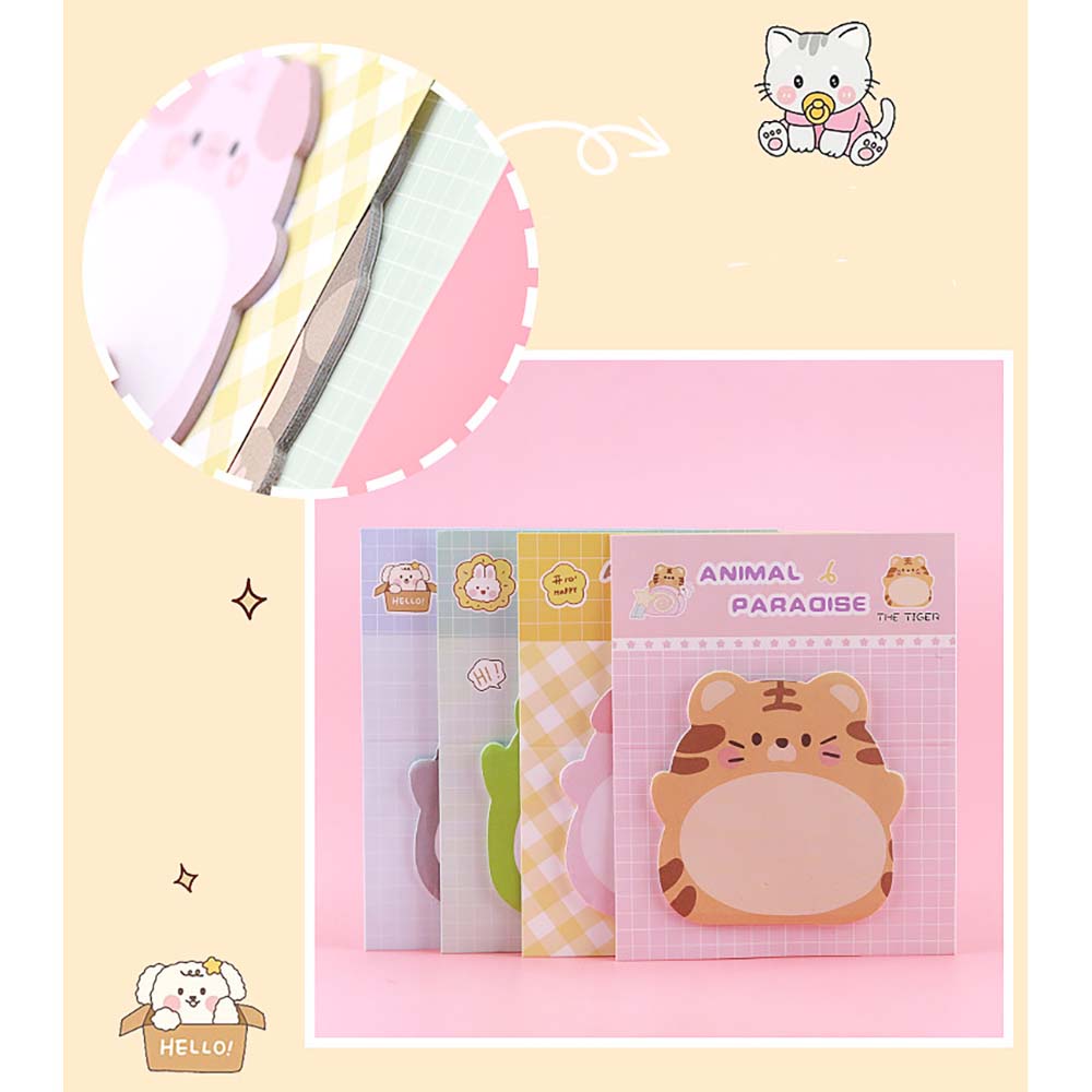 Cute Animals Standing Memo Sticky Notes Self-adhesive Notepad Memo Pad ...