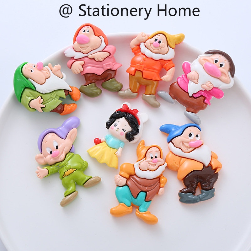 Snow White Dwarf Large Fridge Magnets Refrigerator Sticker Refrigerator ...