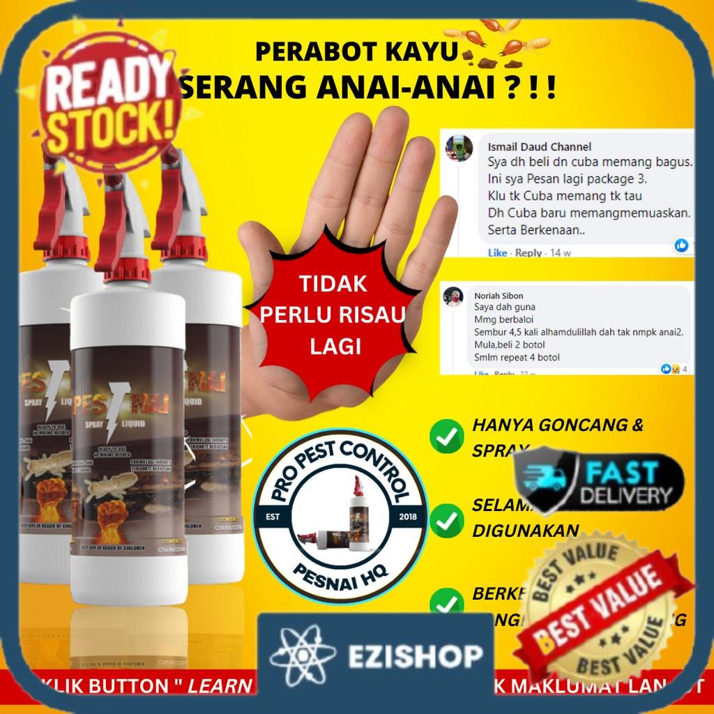 PESNAI REPELLENT SPRAY SERANGGA NATURAL KUTU SEMUT PEPIJAT LIPAS LIPAN ...