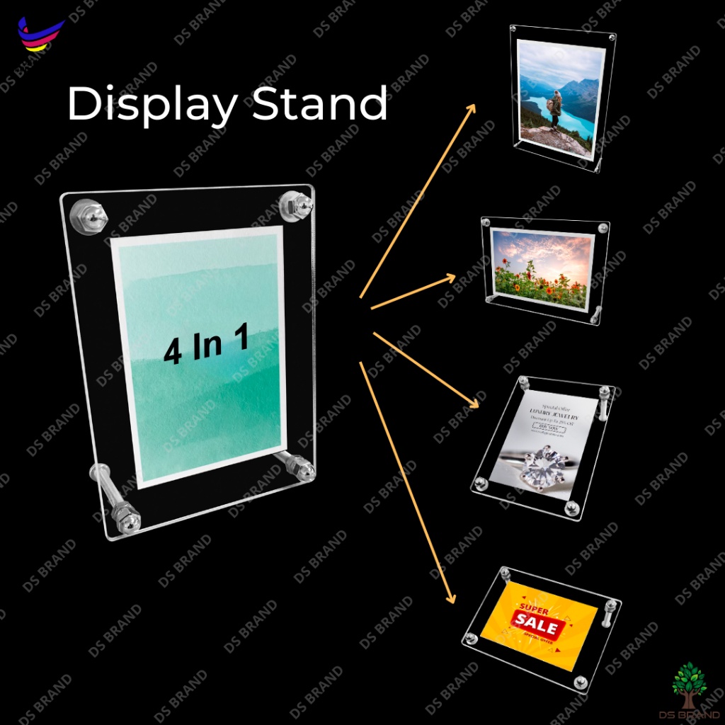 Paparan Gambar Akrilik / Acrylic Photo Display Stand / Photo Display ...