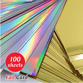 A4 Foil Card 128gsm 275gsm | Hi Gloss Metallic Card | Shiny Mirror card ...