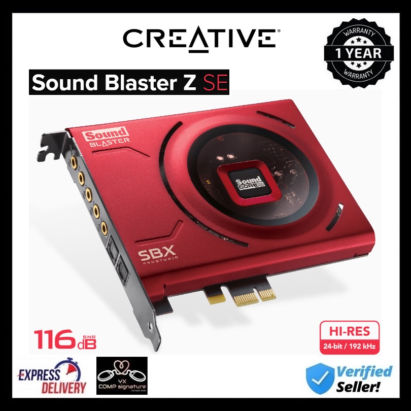 Creative Sound Blaster Z SE Internal PCI-e Gaming Sound Card and DAC ...