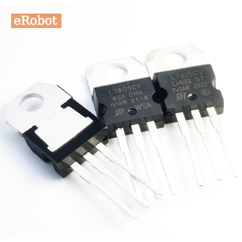 10Pcs Voltage Regulator IC TO-220 ST Transistor LM317T L7805CV L7812CV ...