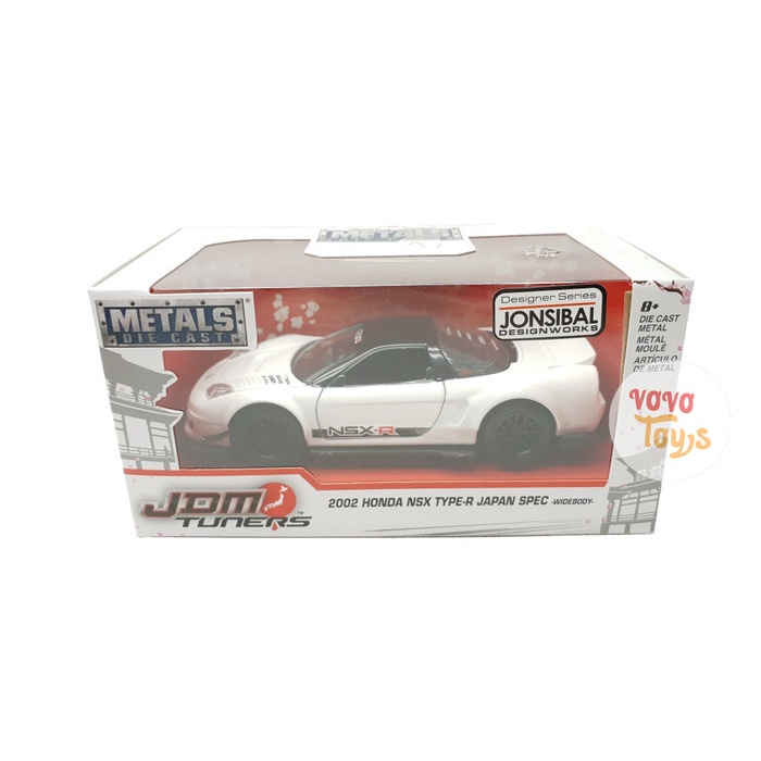 Jada JDM Tuners 1:32 2002 Honda NSX Type R Japan Spec Widebody White ...