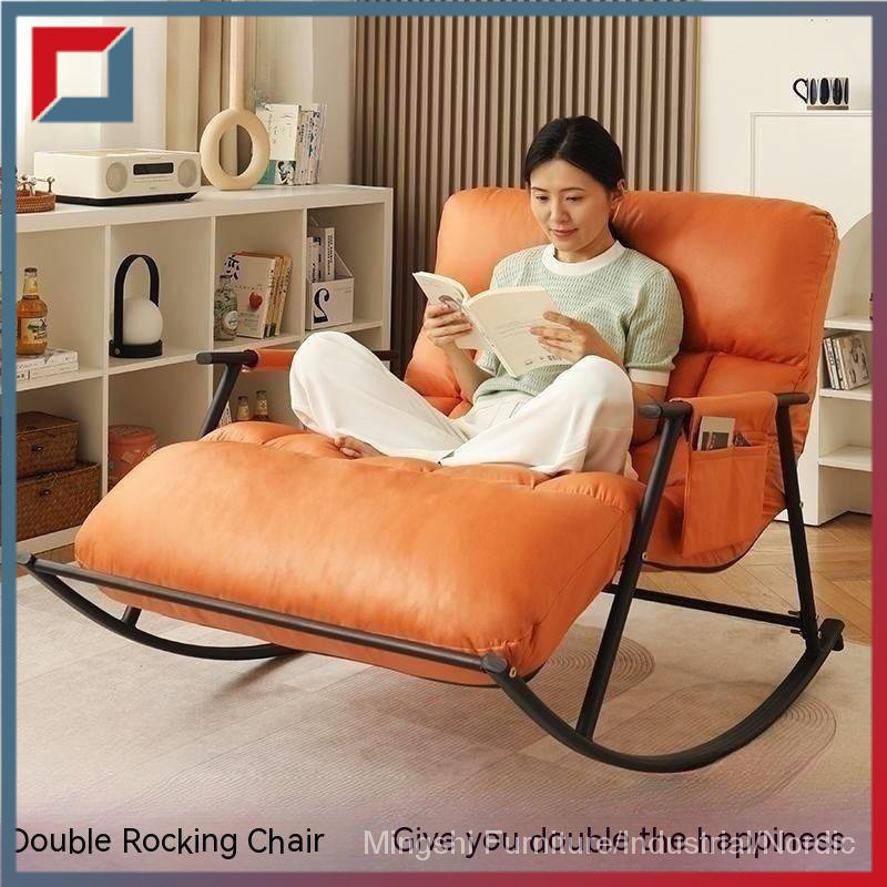 Double balcony rocking chair lunch break lounge chair leisure lounge ...