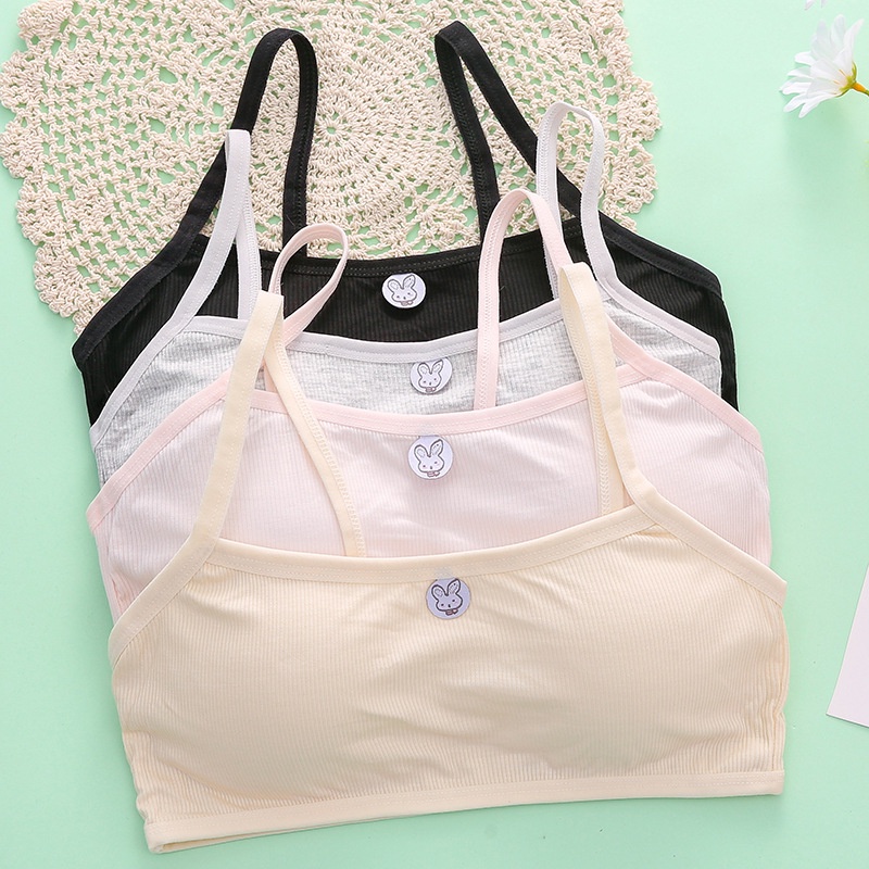 10-18 Years Baby Bra Sling Cotton Breathable Vest Bra For Teens Girl's ...