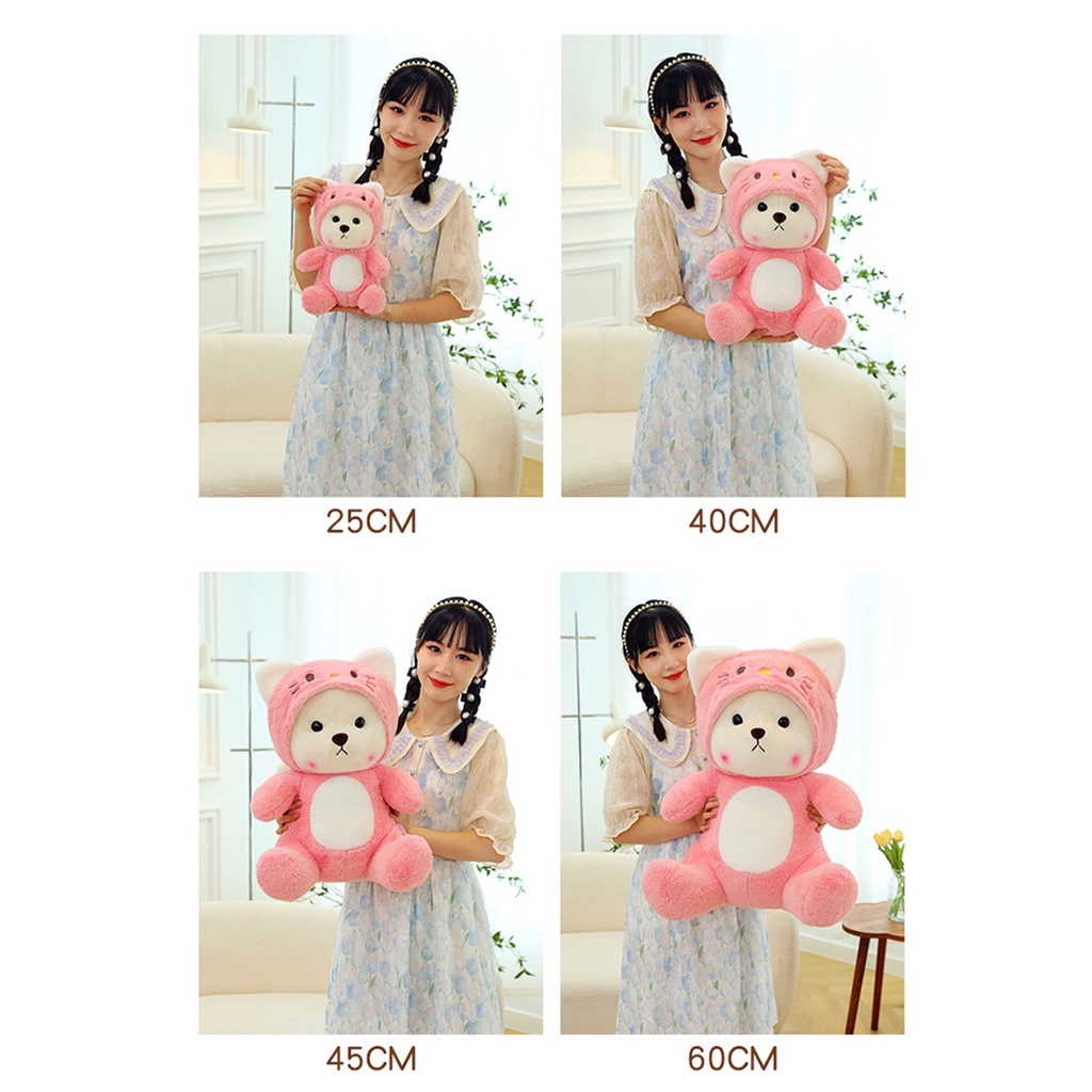 28/40cm New Cute Teddy Bear Doll Creative Transformation Bears Doll ...