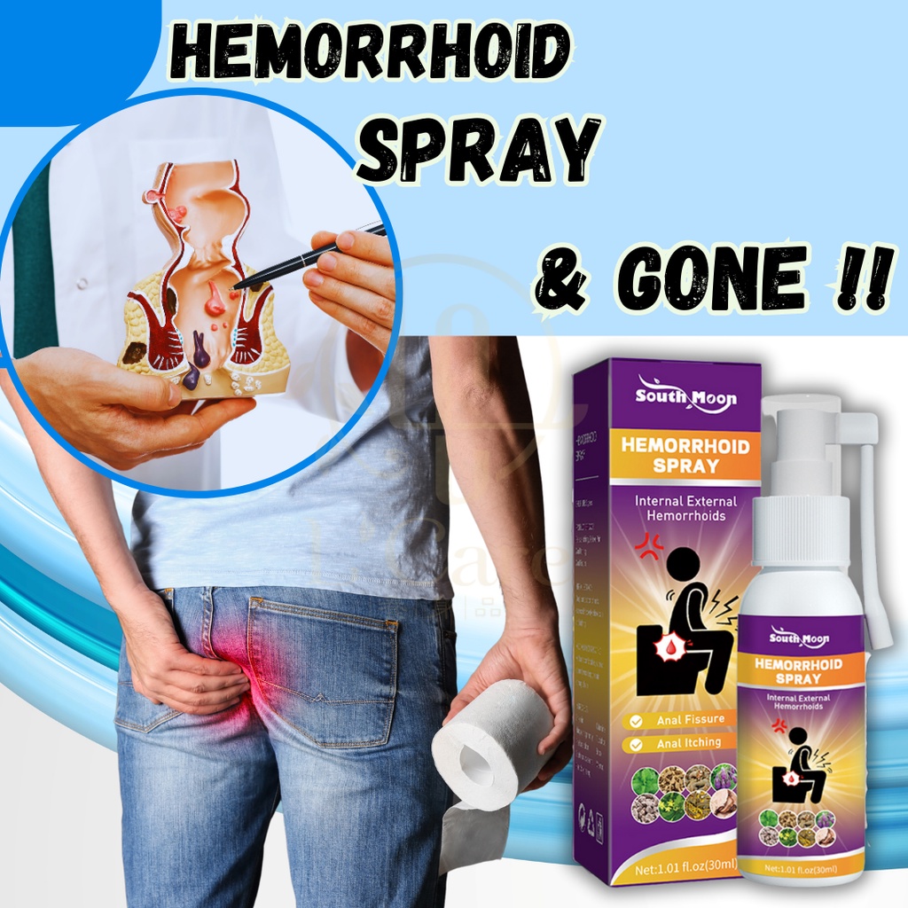 Spray Ubat Sapu kecut Buasir Rawat Buasir Penawar Buasir - Hemorrhoid Treatment Spray Natural ...