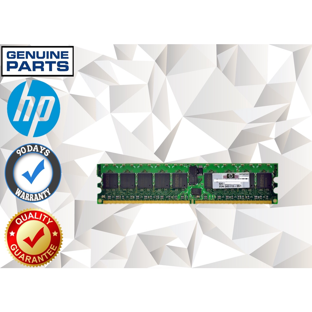 HP 2GB (2x1GB) REG PC2-3200 (343056-B21) | Shopee Malaysia