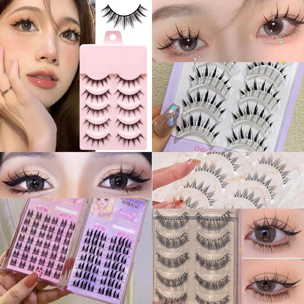 False Eyelashes Little Devil Cosplay Lash Extension 3d Bunch Japanese ...