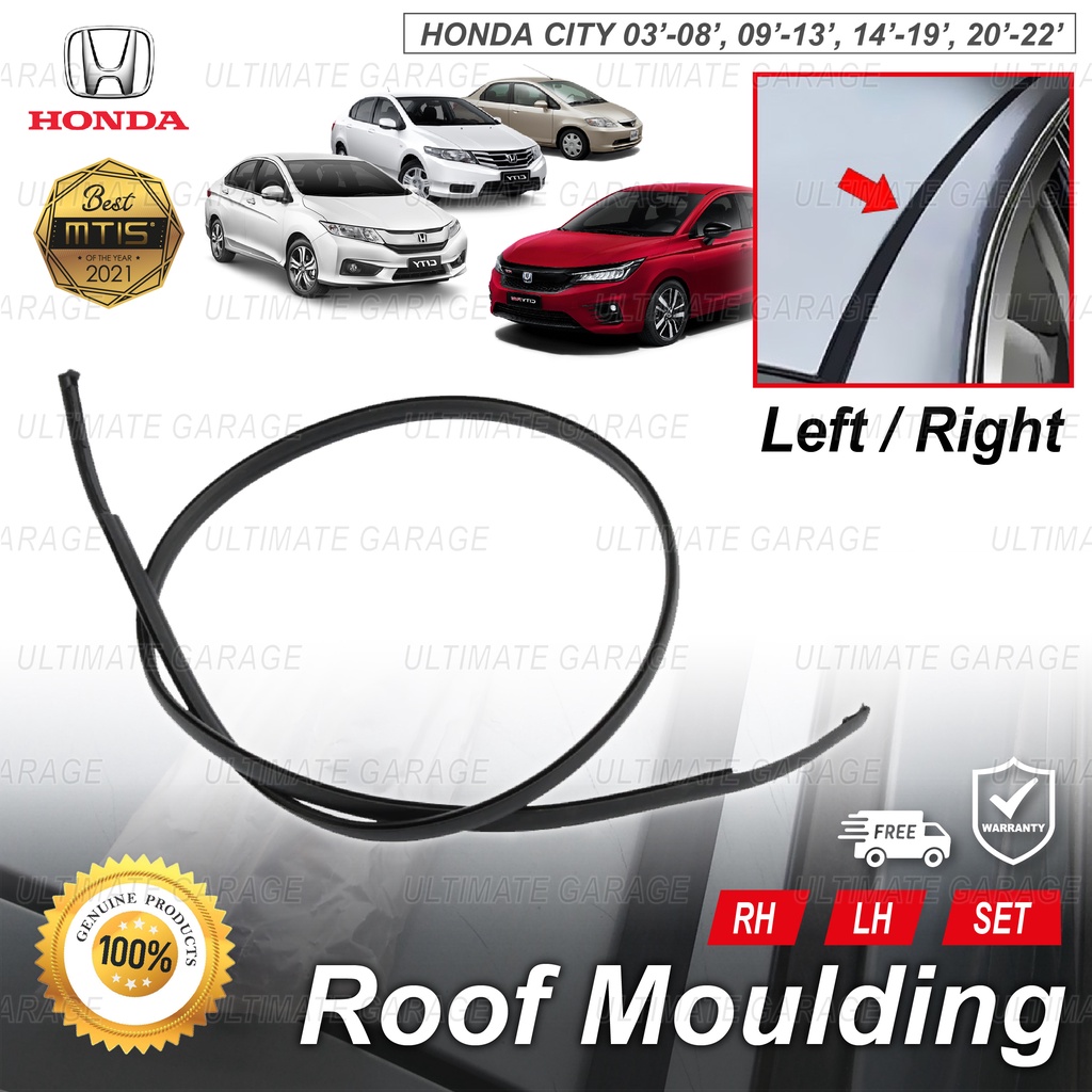 MTIS Honda City GD6 GD8 03-08 TMO 09-13 14-22 ROOF MOULDING LINING RUBBER OUTER STRIP GETAH LUAR ...