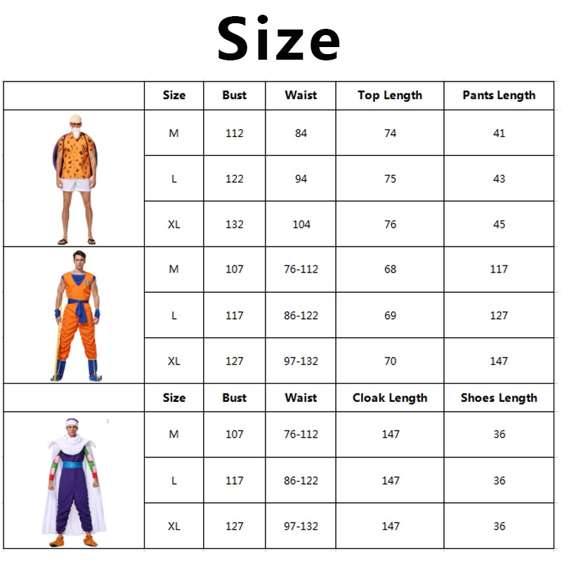 Master Roshi Tortoise Man Cosplay Uniforms Male Turtle Fairy Halloween ...
