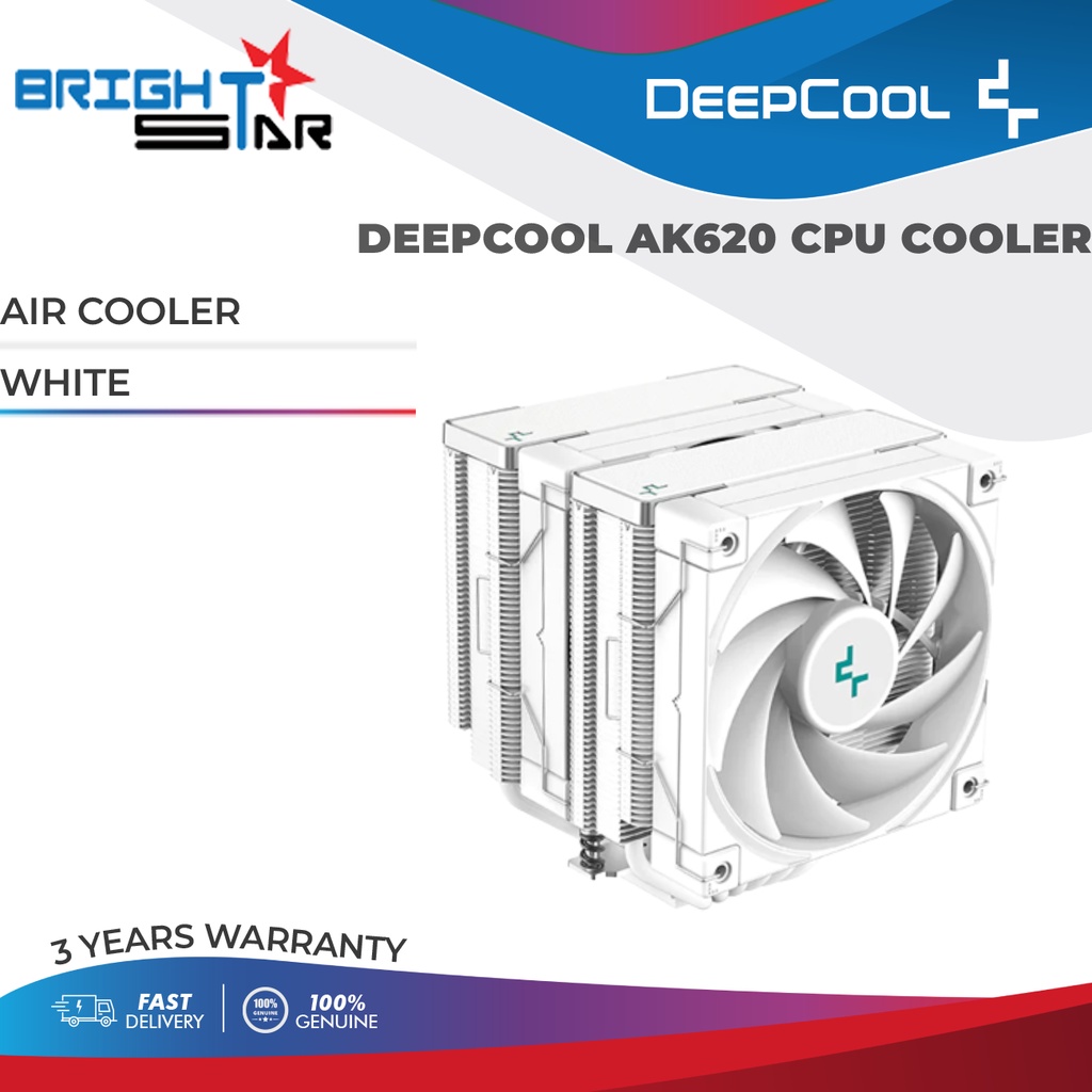 DEEPCOOL AK620 CPU Air Cooler - White | Shopee Malaysia
