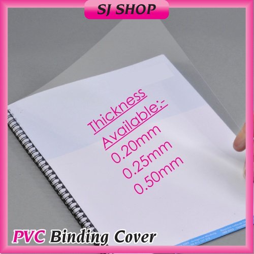 A4 PVC Binding Cover | Rigid Sheet | Transparent PVC COVER | Plastic ...