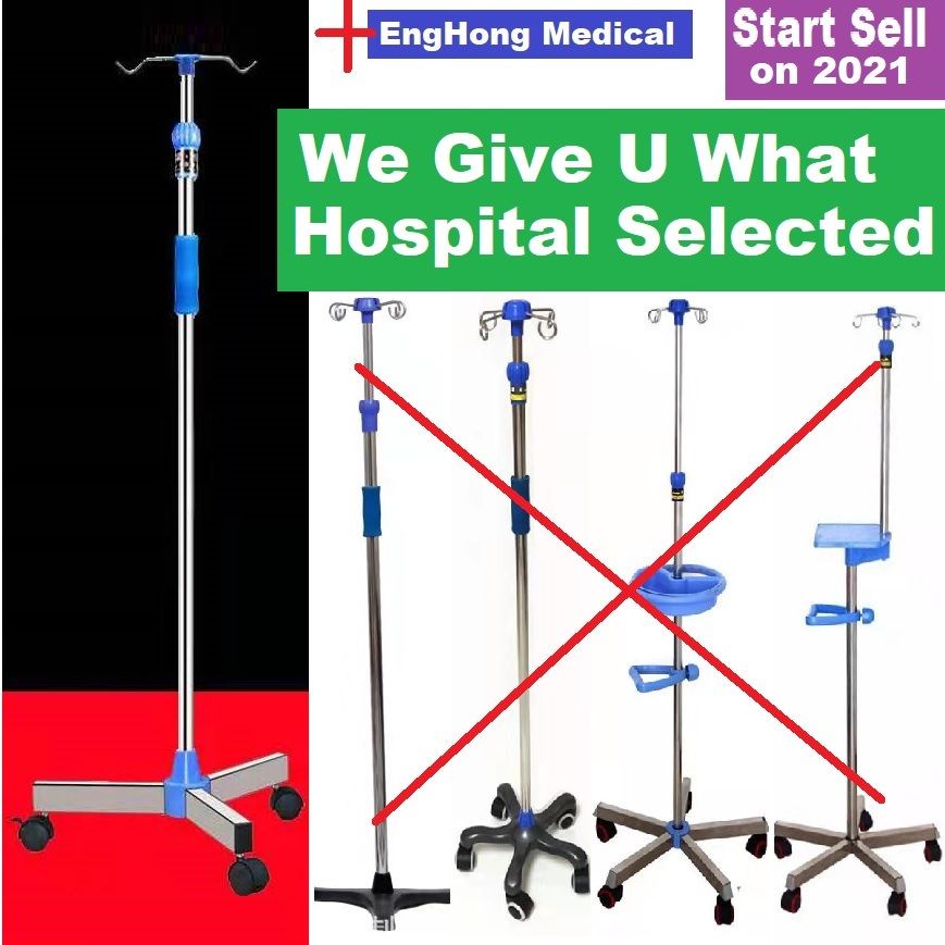 Drip Water holder, Pengangkat Titisan, drips hospital, Drip Pole Stand ...