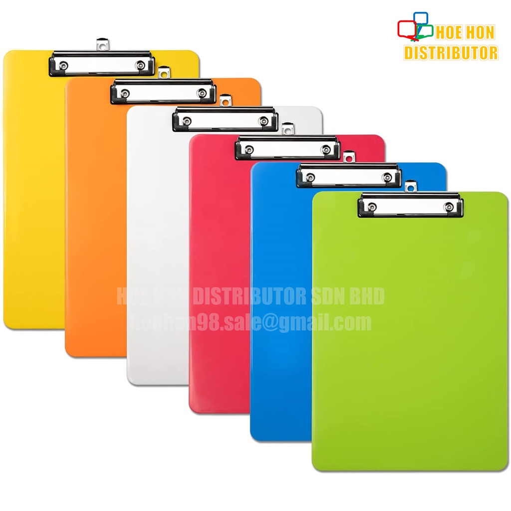 PP Plastic Color Clipboard BR-9808 1pc A4 Paper Document Organizer ...
