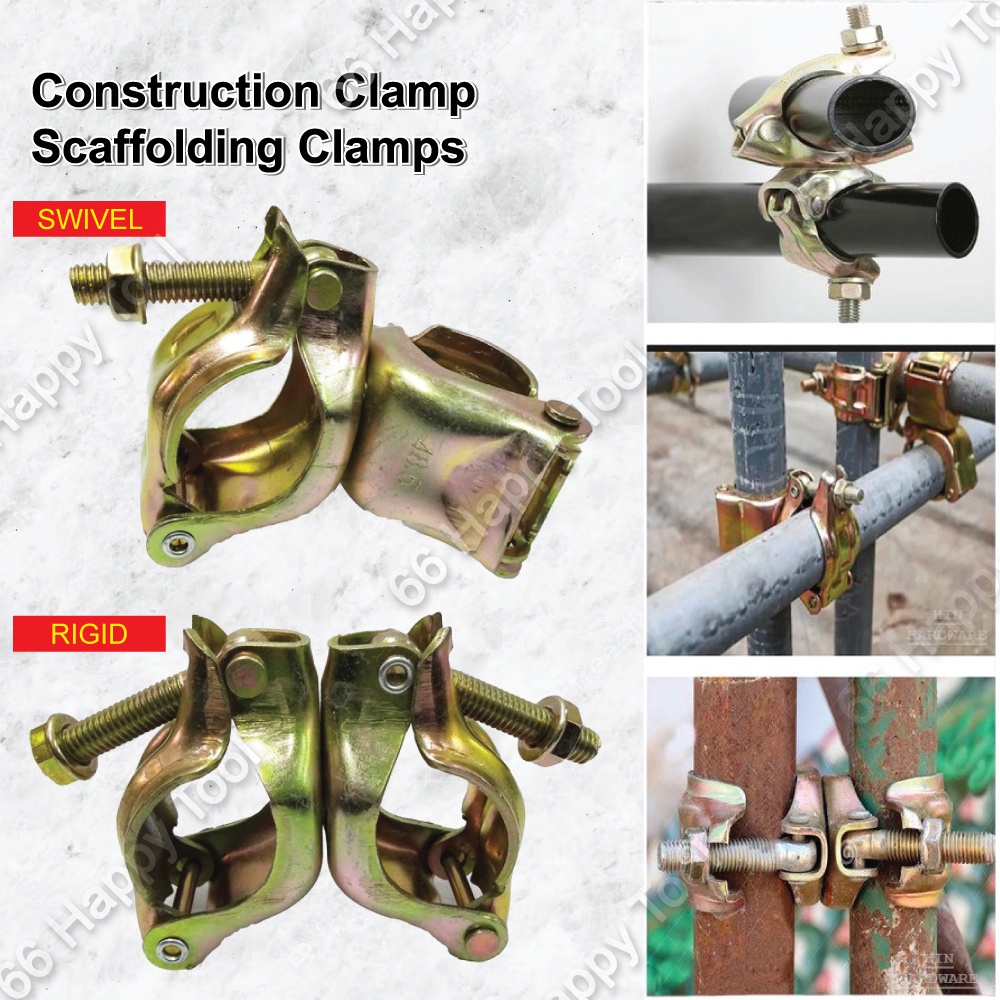 Scaffolding Clamps Construction Clamp Rigid / Swivel Rotatable ...